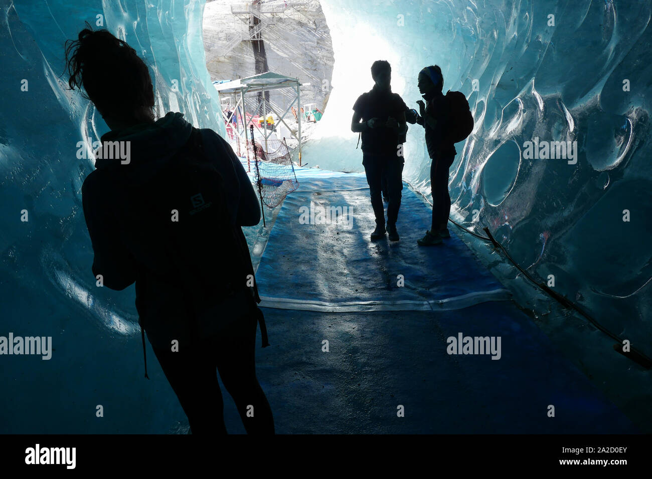 Ice Cave - grotte de Glace -, Mer de Glace, Chamonix-Mont-Blanc, Haute ...