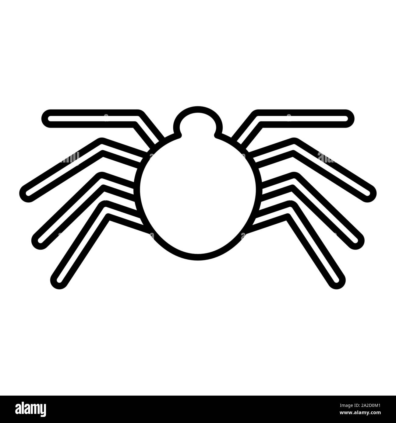 spider trick or treat happy halloween vector illustration line style ...