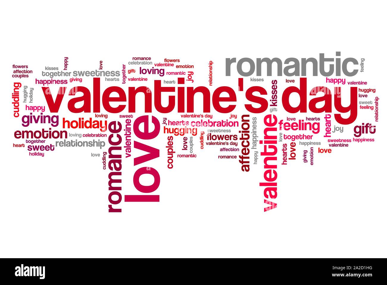 Valentine's Day word cloud illustration. Word collage concept Stock ...
