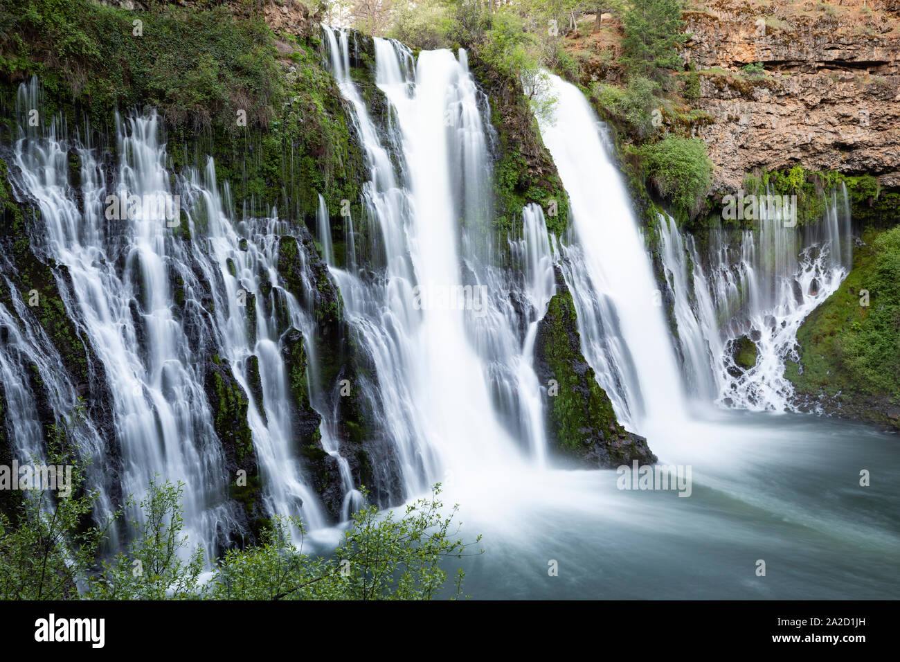 View of waterfalls, McArthur-Burney Falls Memorial State Park, Burney ...