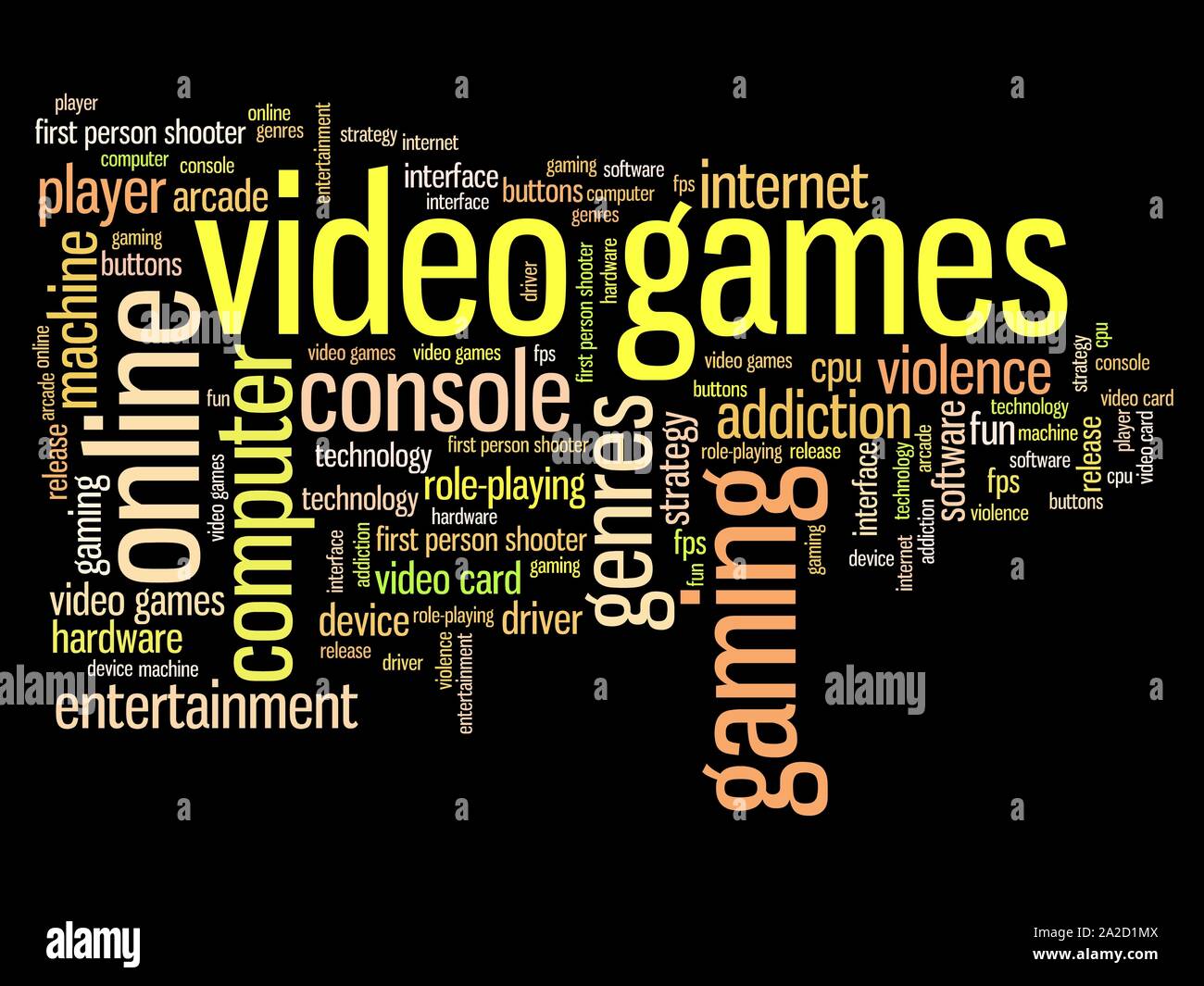 Video Games Concepts Word Cloud Illustration Word Collage Concept video-games-concepts-word-cloud-illustration-word-collage-concept