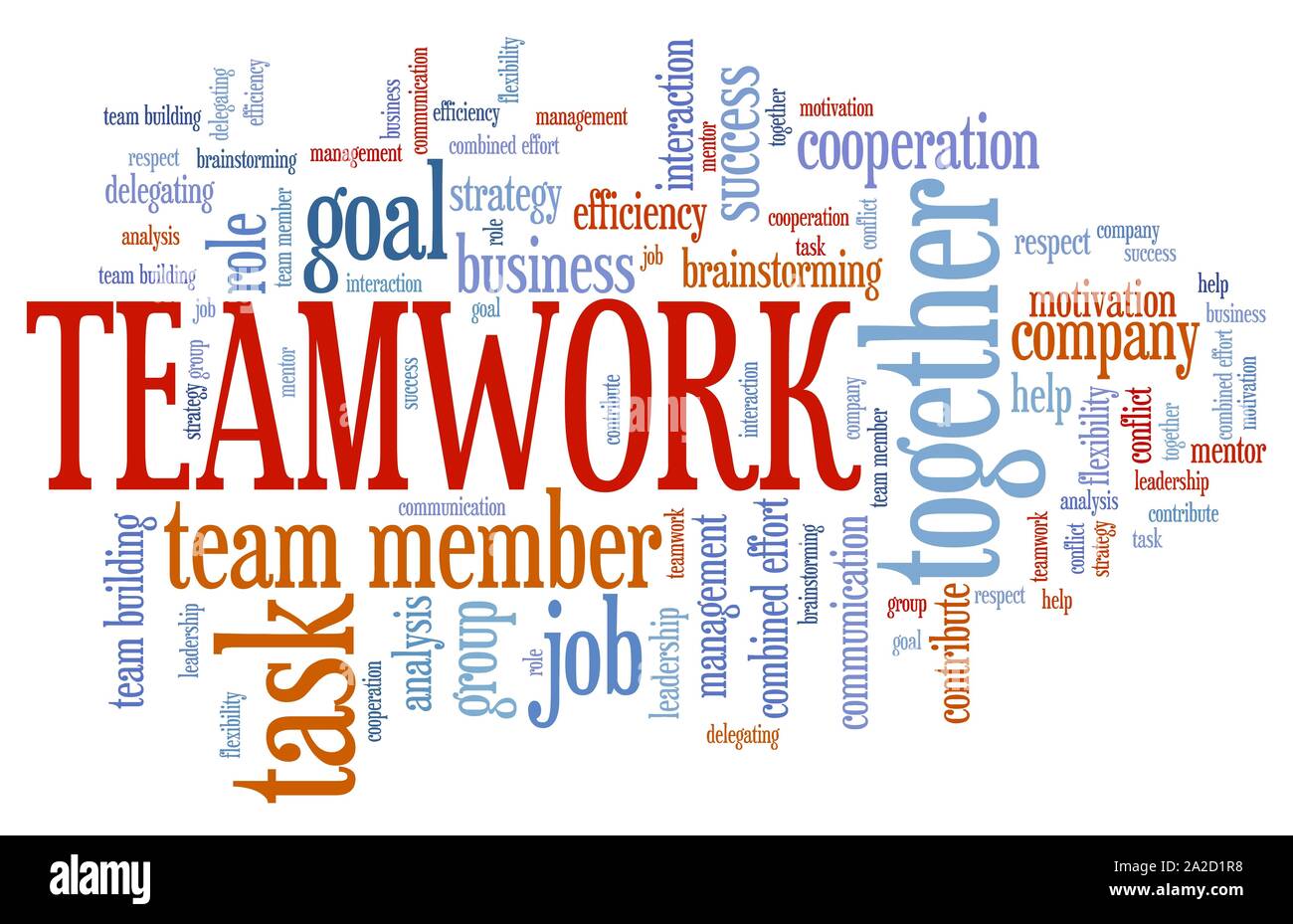 Company teamwork issues and concepts word cloud illustration. Word ...