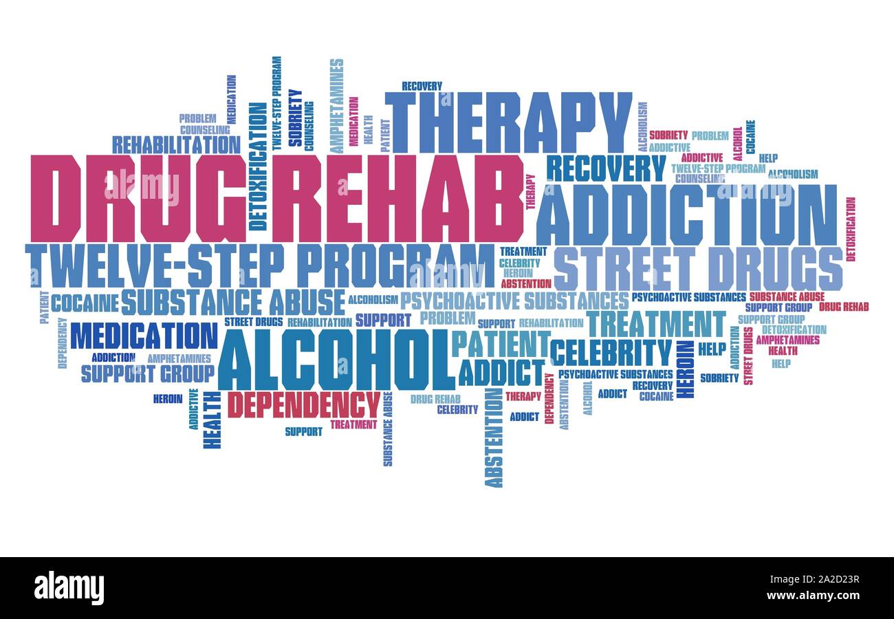 Rehabilitation word cloud concept hi-res stock photography and images ...