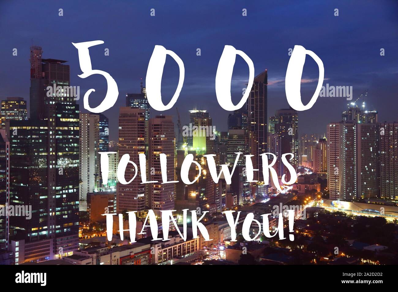 5000 followers thank you sign - social media milestone banner. 5k likes ...
