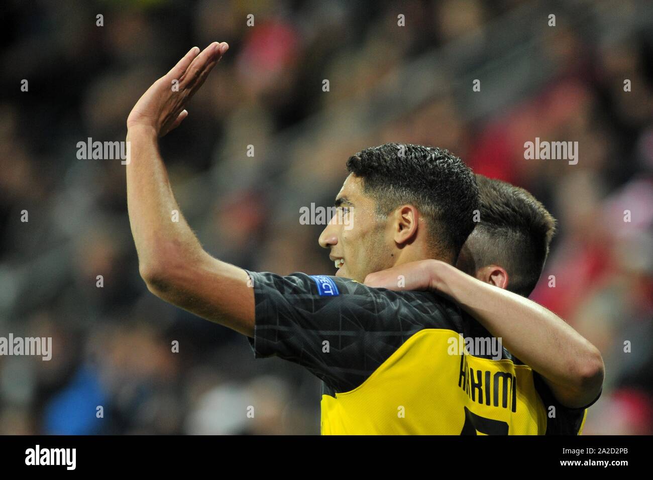 Prague, Czech Republic. 2nd Oct, 2019. Achraf Hakimi of Borussia ...