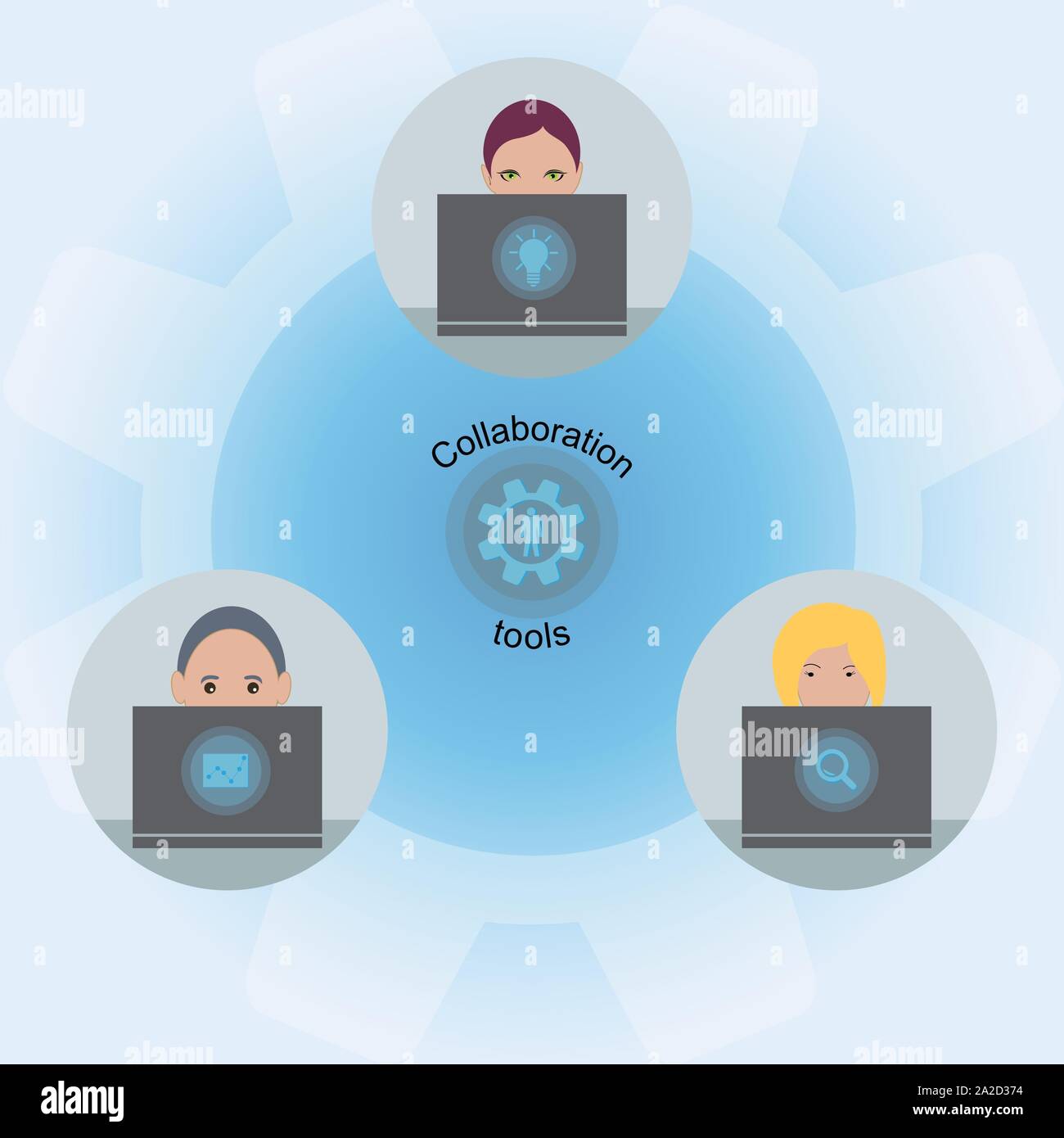 Collaboration Stock Vector Images - Alamy