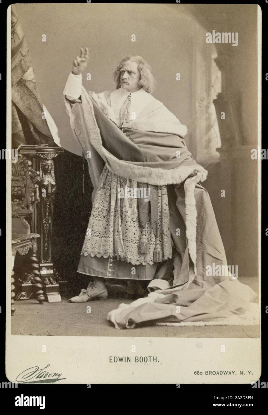 Edwin Booth in costume Stock Photo - Alamy
