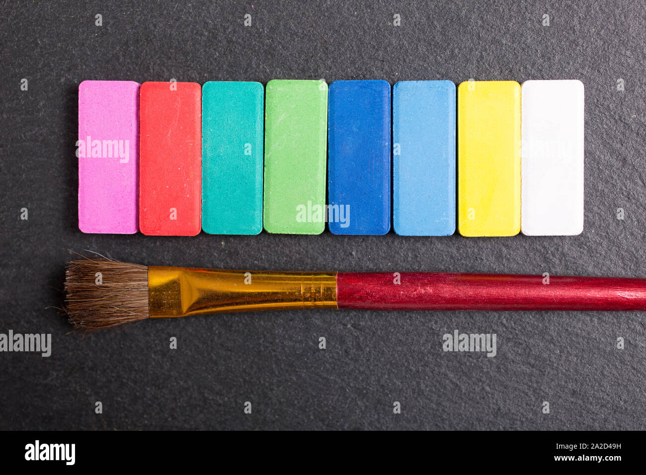 Colourful paint selection hi-res stock photography and images - Alamy