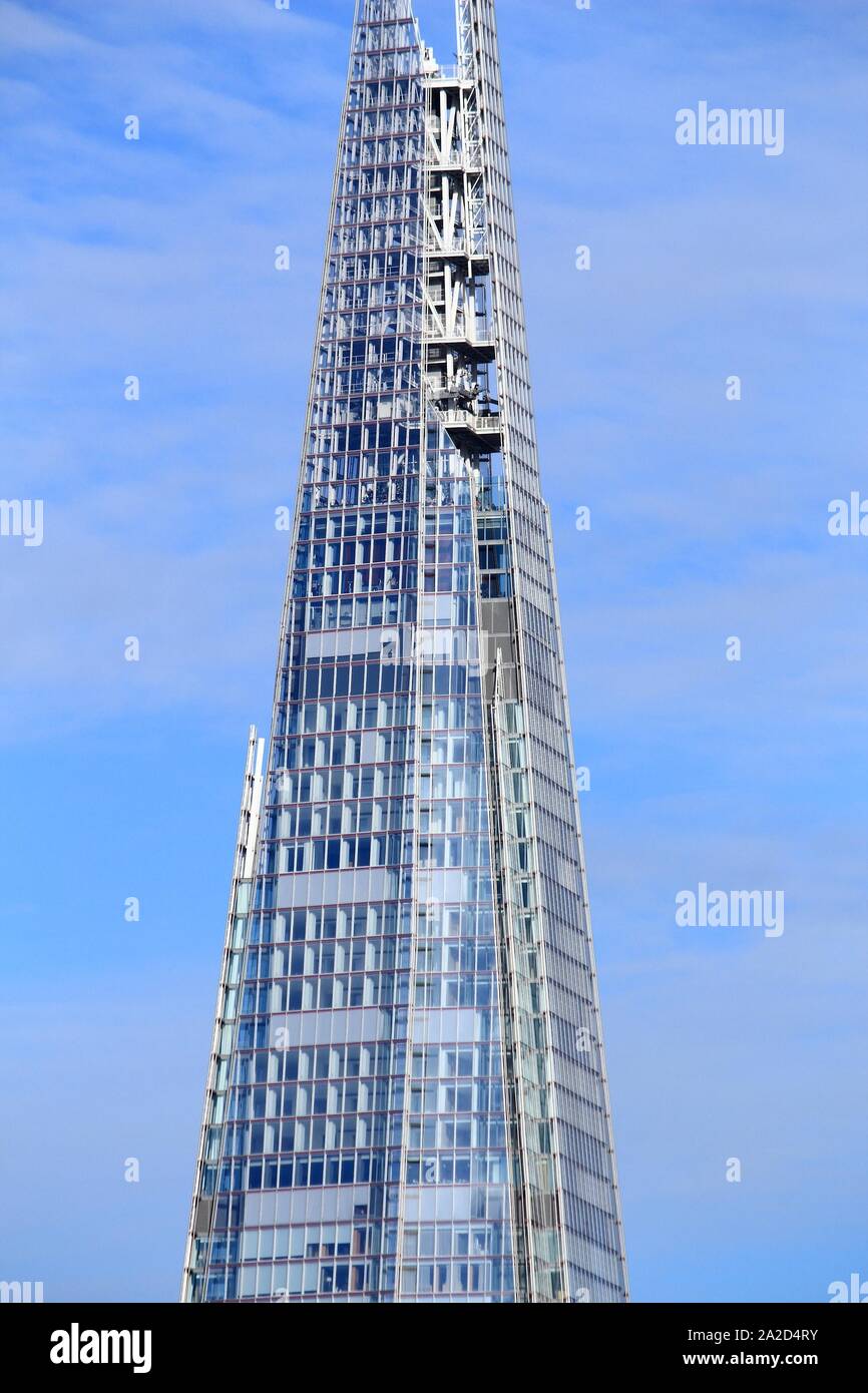 LONDON, UK - JULY 8, 2016: The Shard building in London, UK. The 310 ...
