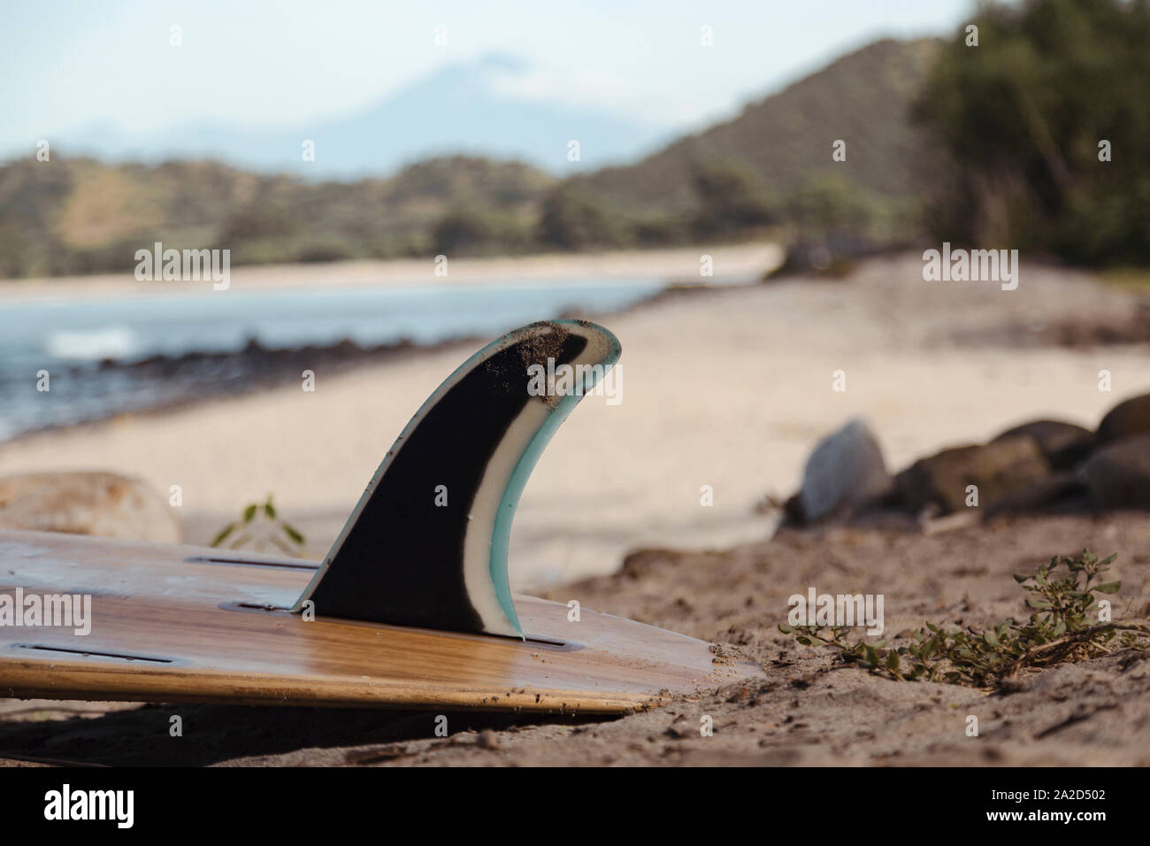 Surfboard at the beach Stock Photo - Alamy