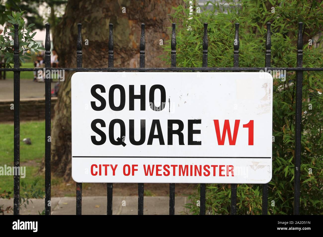 Vintage soho street sign hi-res stock photography and images - Alamy