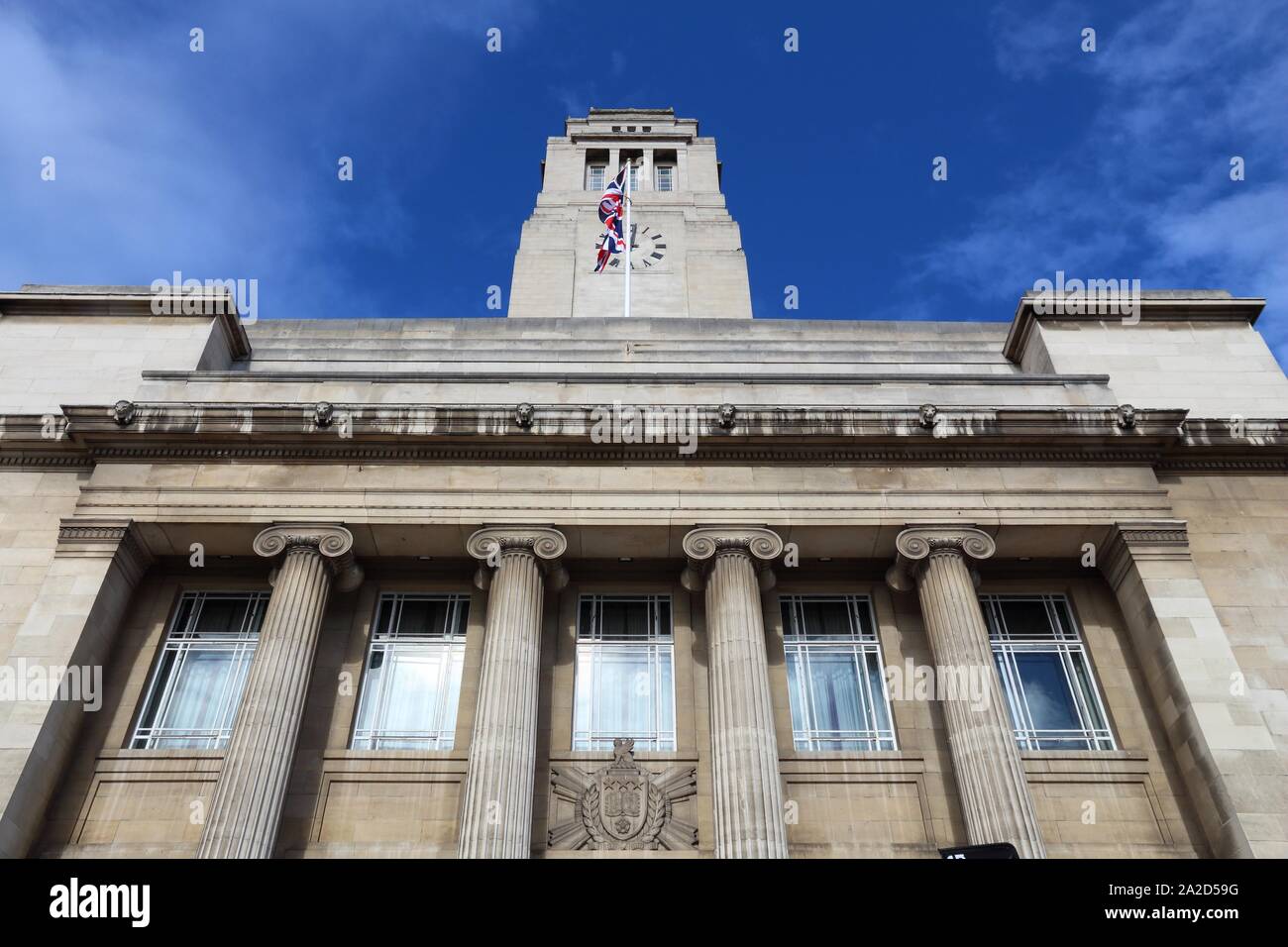 Leeds - city in West Yorkshire, UK. Parkinson Building of the ...