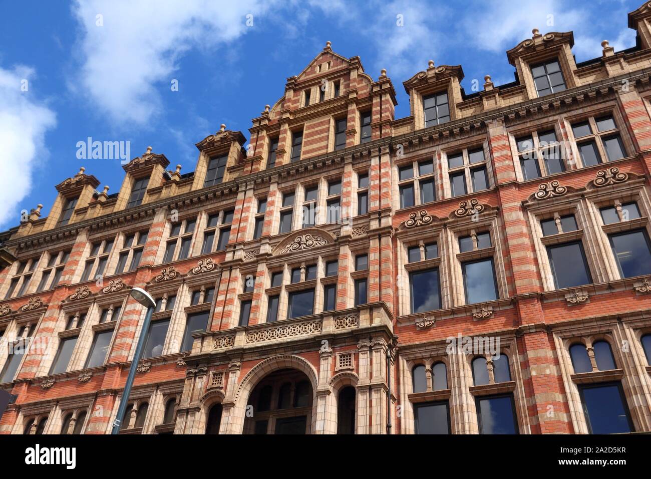 Leeds, UK - old British architecture. Brick building Stock Photo - Alamy