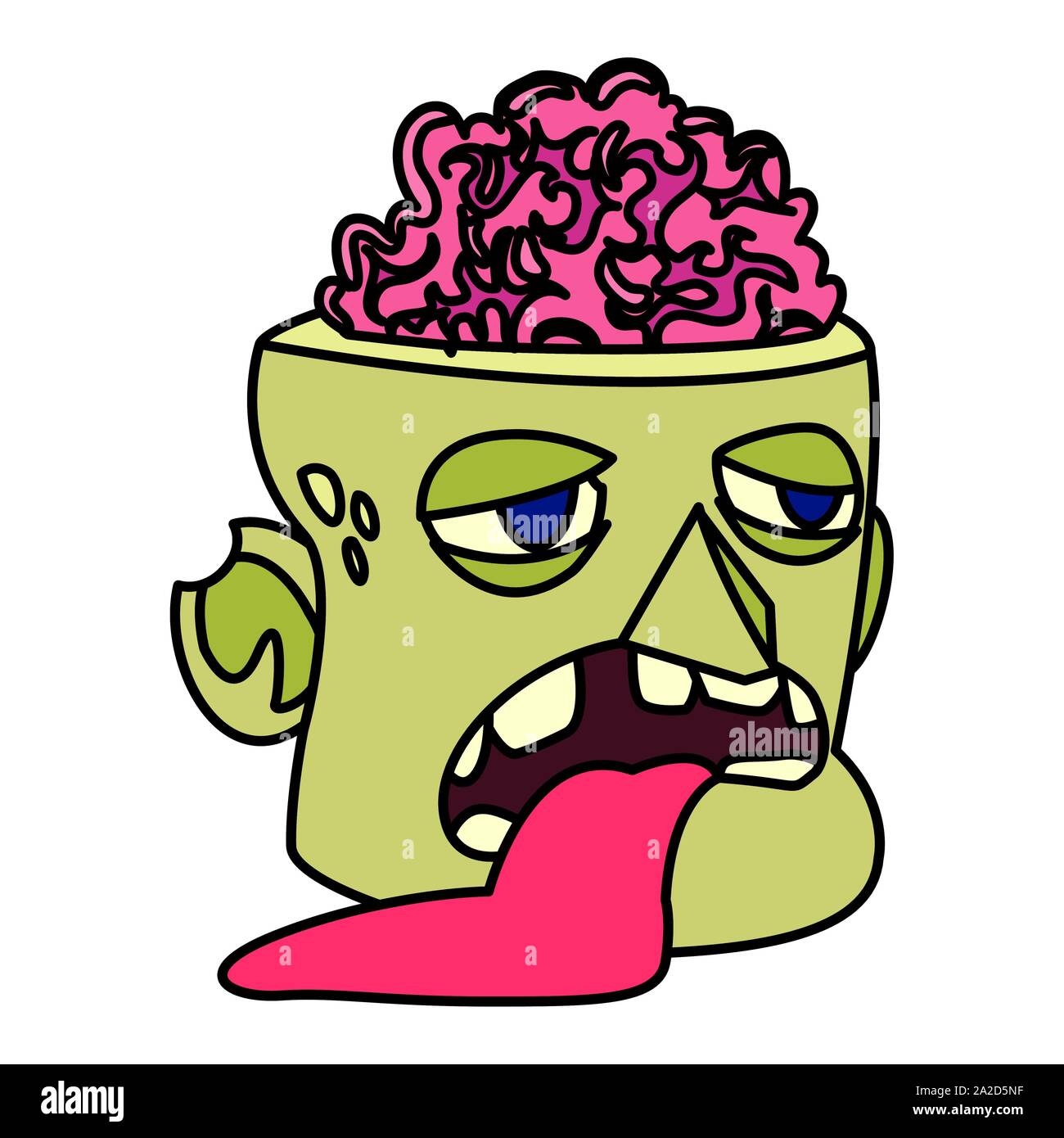 zombie head design, Halloween holiday horror scary celebration autumn ...