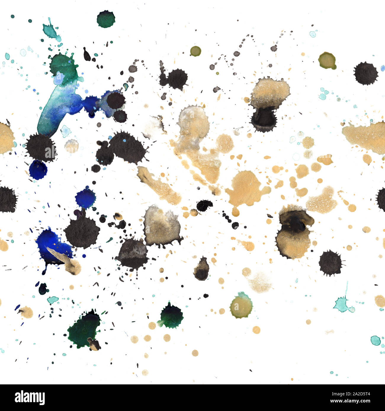 Seamless background ink splash. Watercolor background illustration set ...