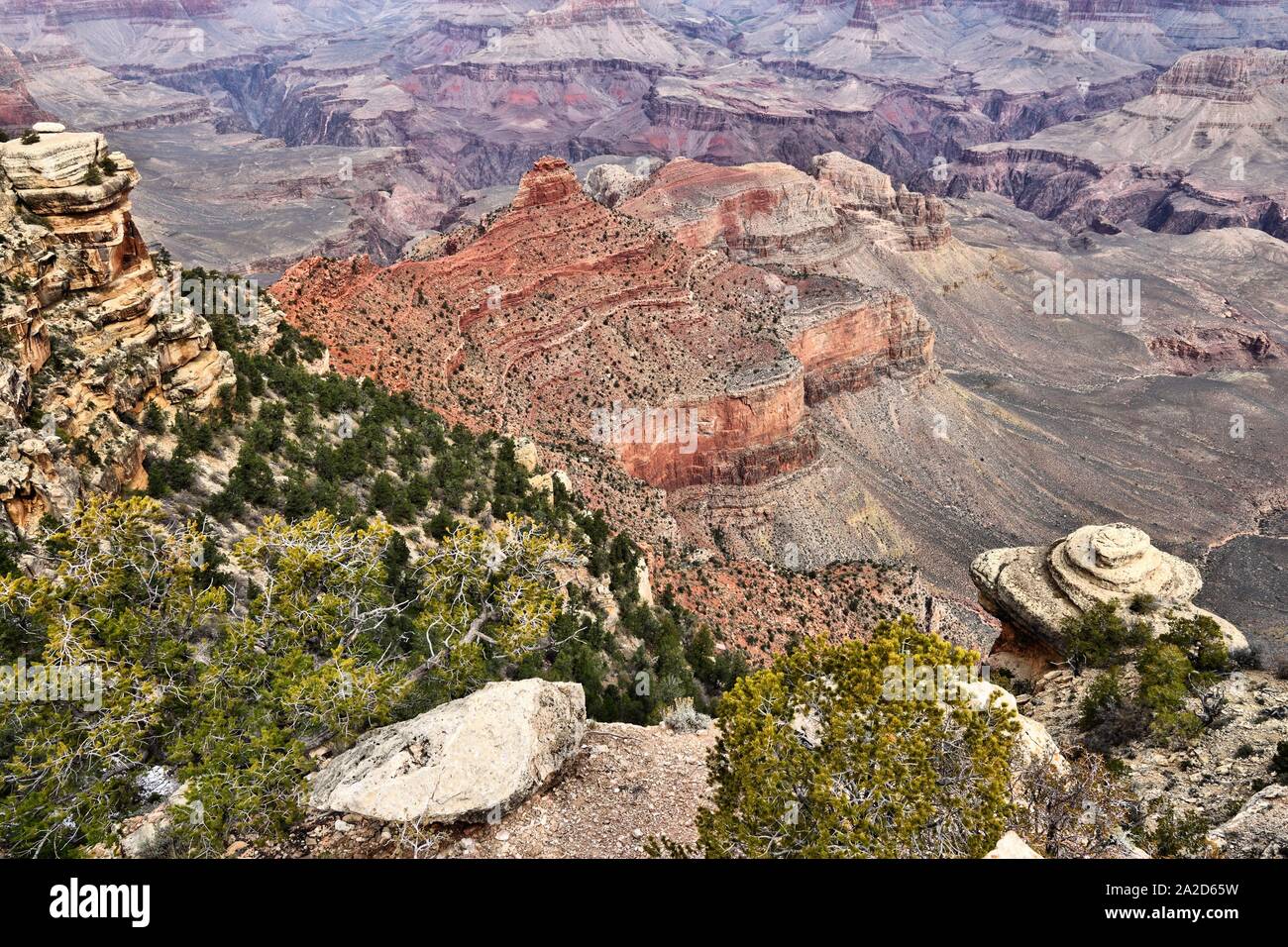 Grand Canyon, Arizona - American landscape view from Yaki Point Stock ...