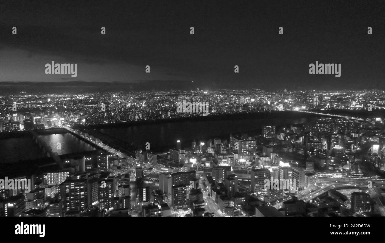 Night view asia from Black and White Stock Photos & Images - Alamy