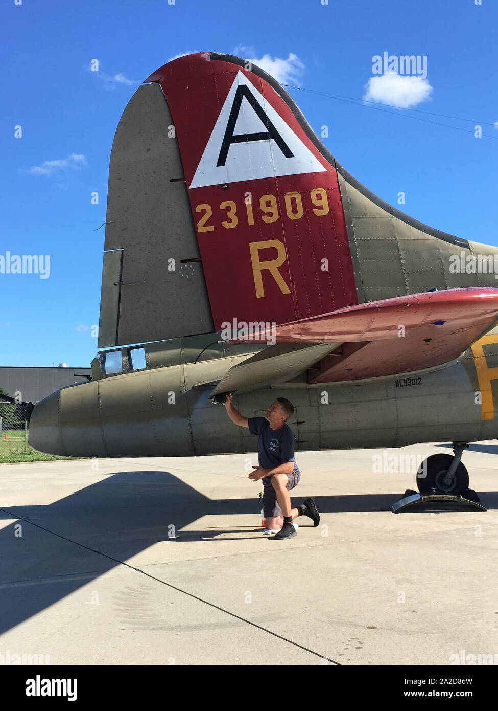 Wheeling, United States. 02nd Oct, 2019. A Boeing B-17G owned by the ...