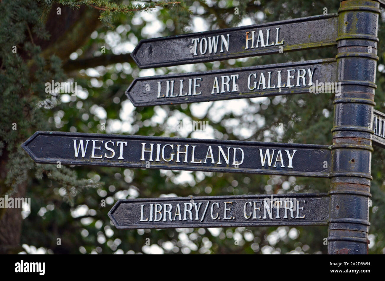 West highland way sign hi-res stock photography and images - Alamy