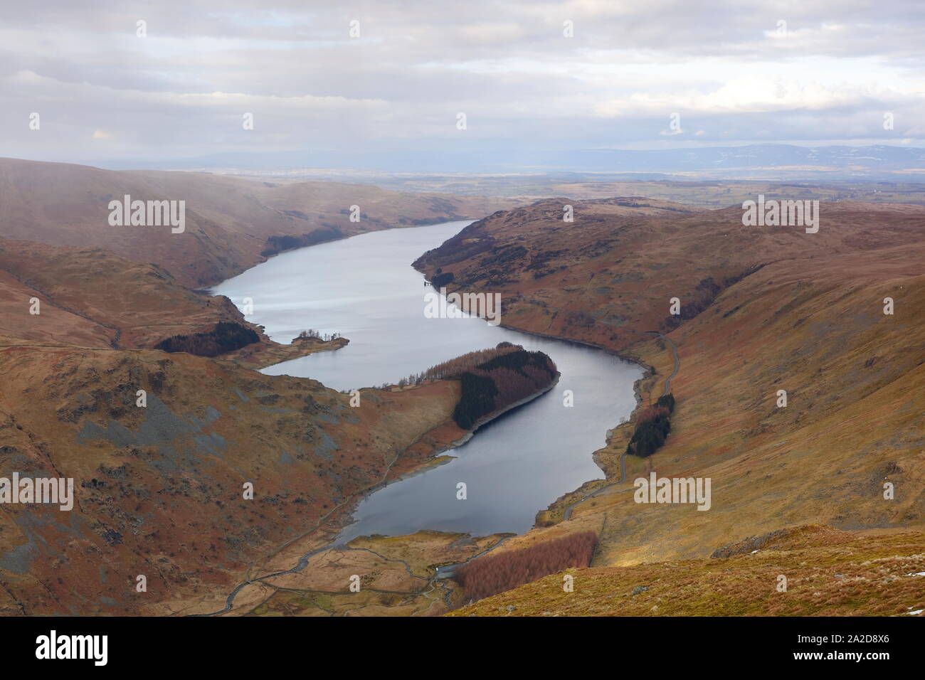 A View from Harter Fell of Haweswater Reservoir. Lake District National ...