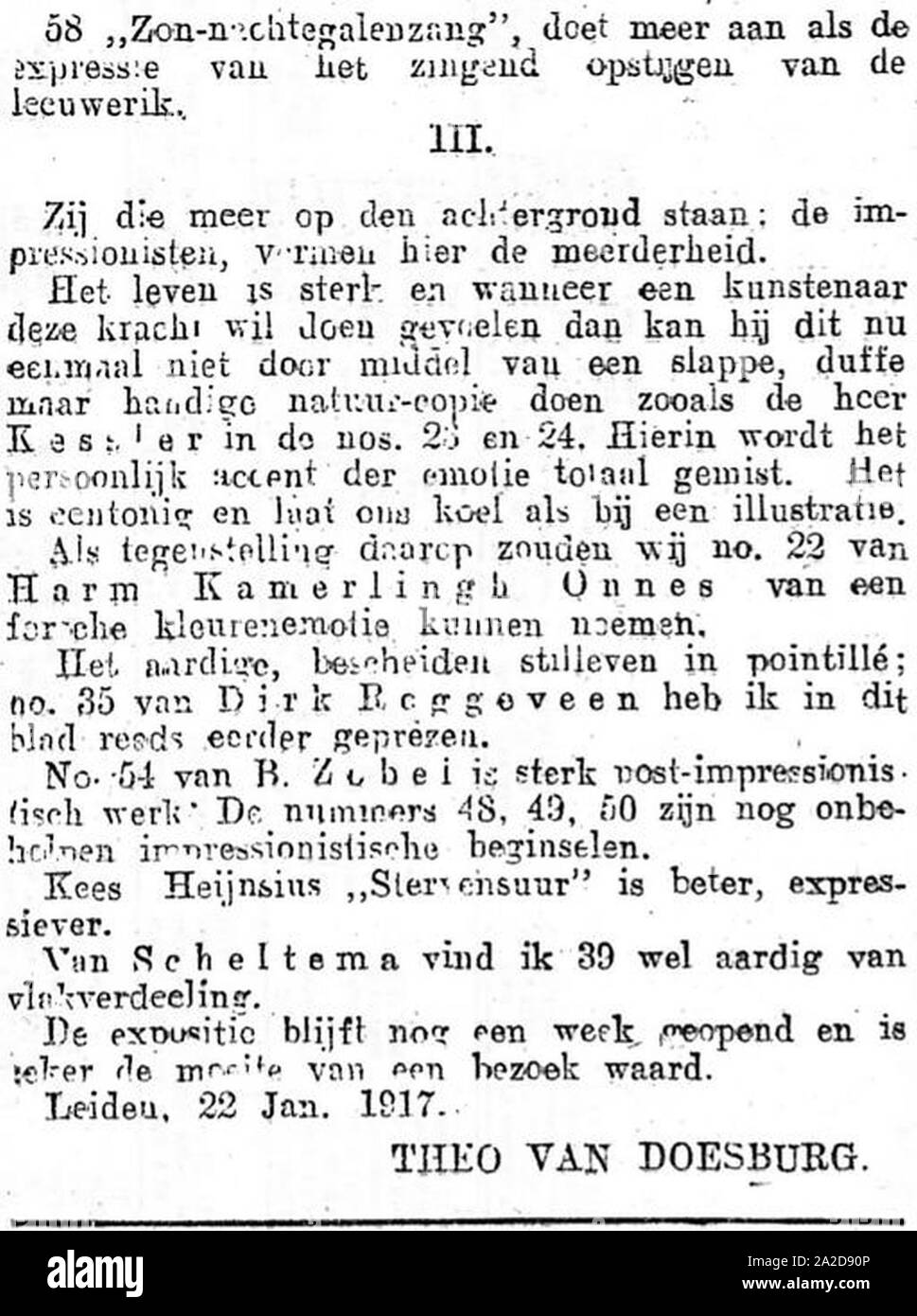 Eenheid no 348 article 01 column 03 Stock Photo - Alamy