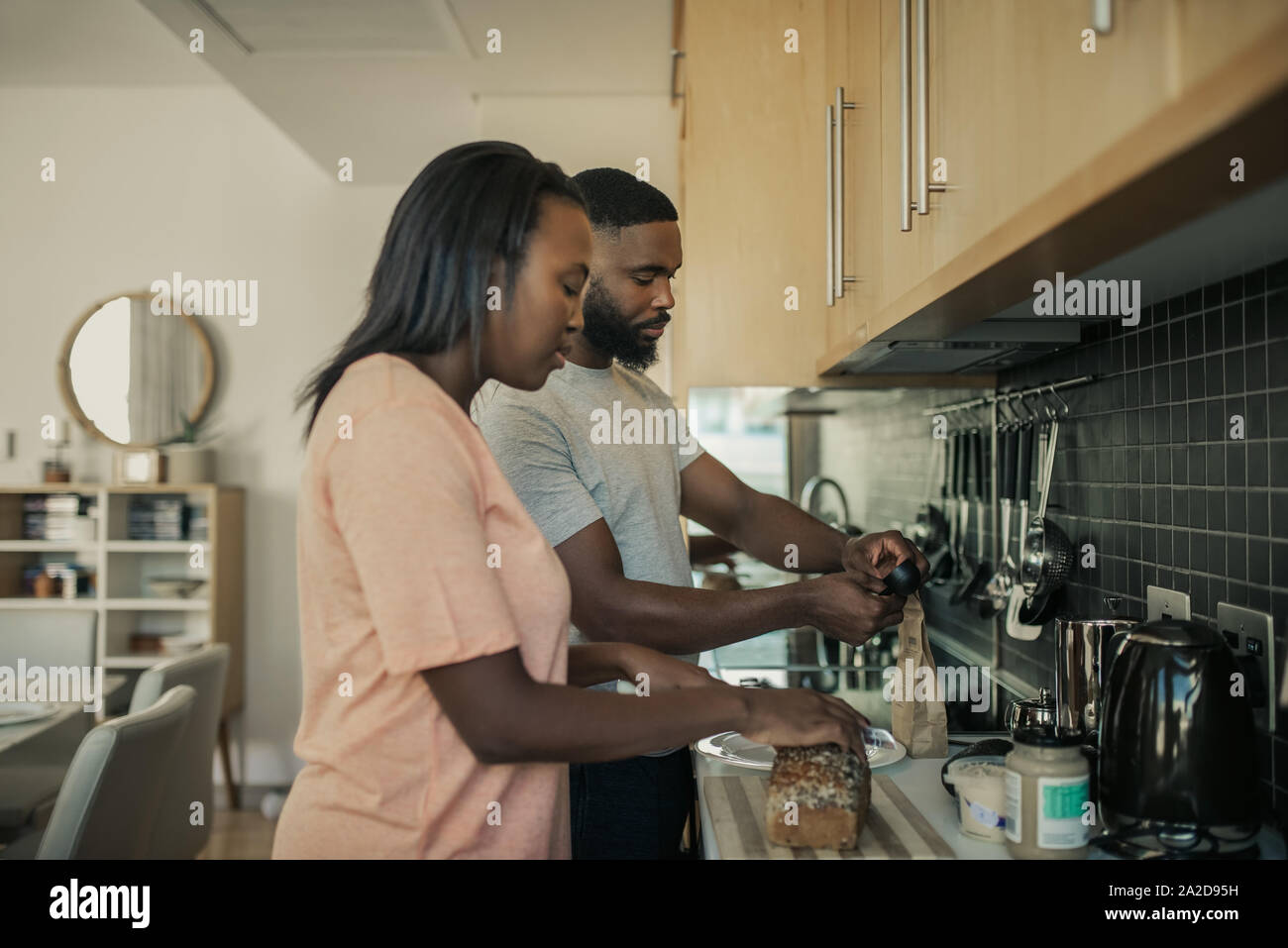 Attractive man breakfast hi-res stock photography and images - Alamy