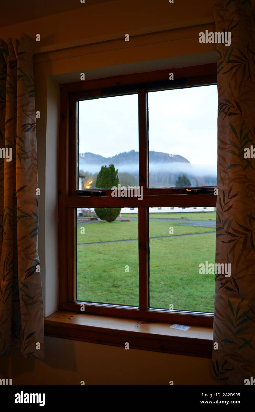 A view out of the window from one of the rooms at the Rob Roy Hotel ...