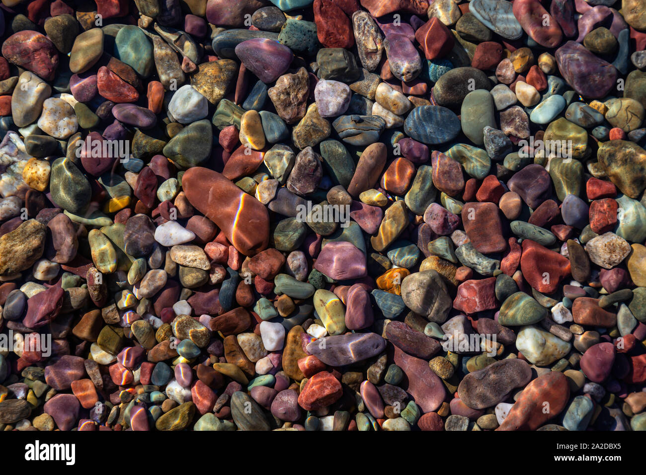 Lake mcdonald rocks hi-res stock photography and images - Alamy