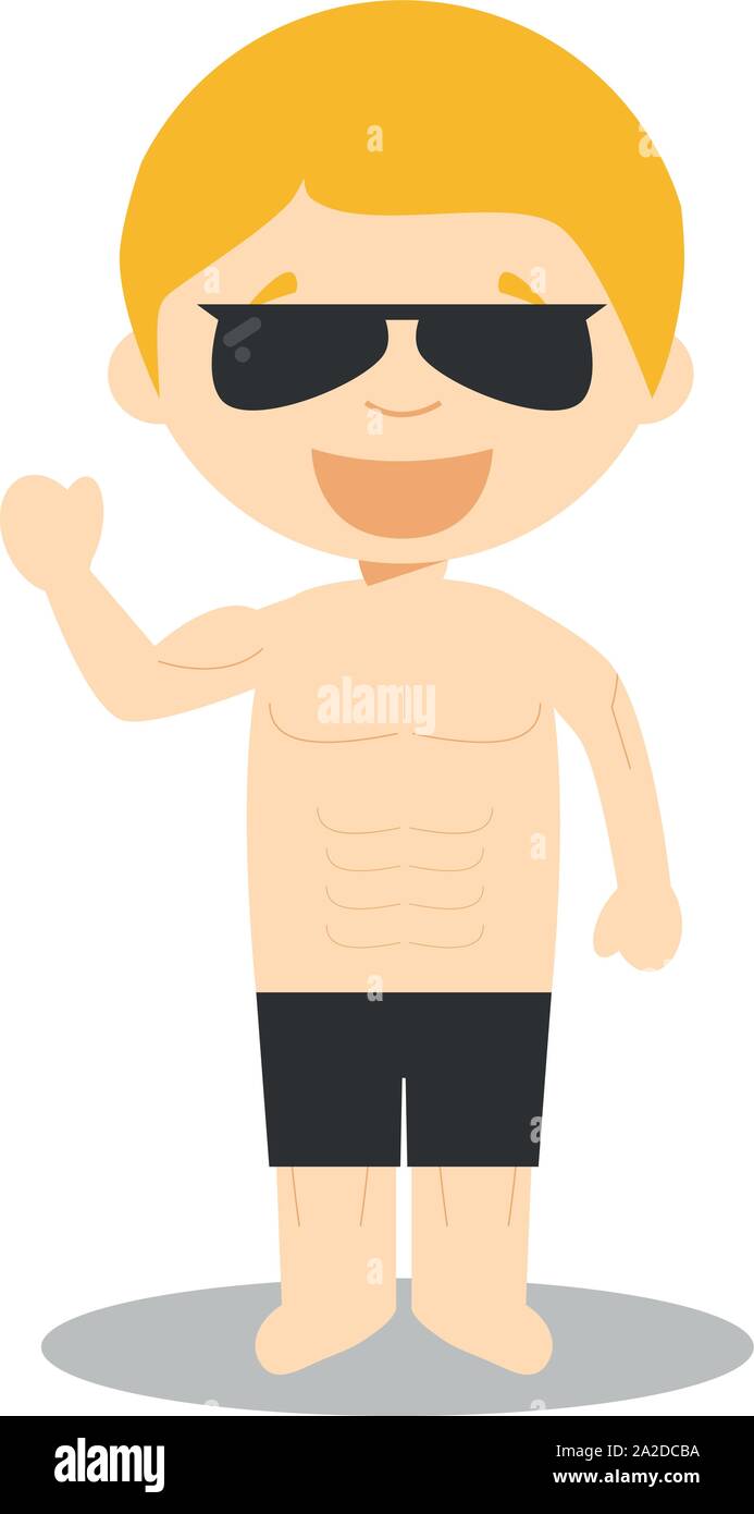 Cute cartoon vector illustration of a model Stock Vector Image & Art ...