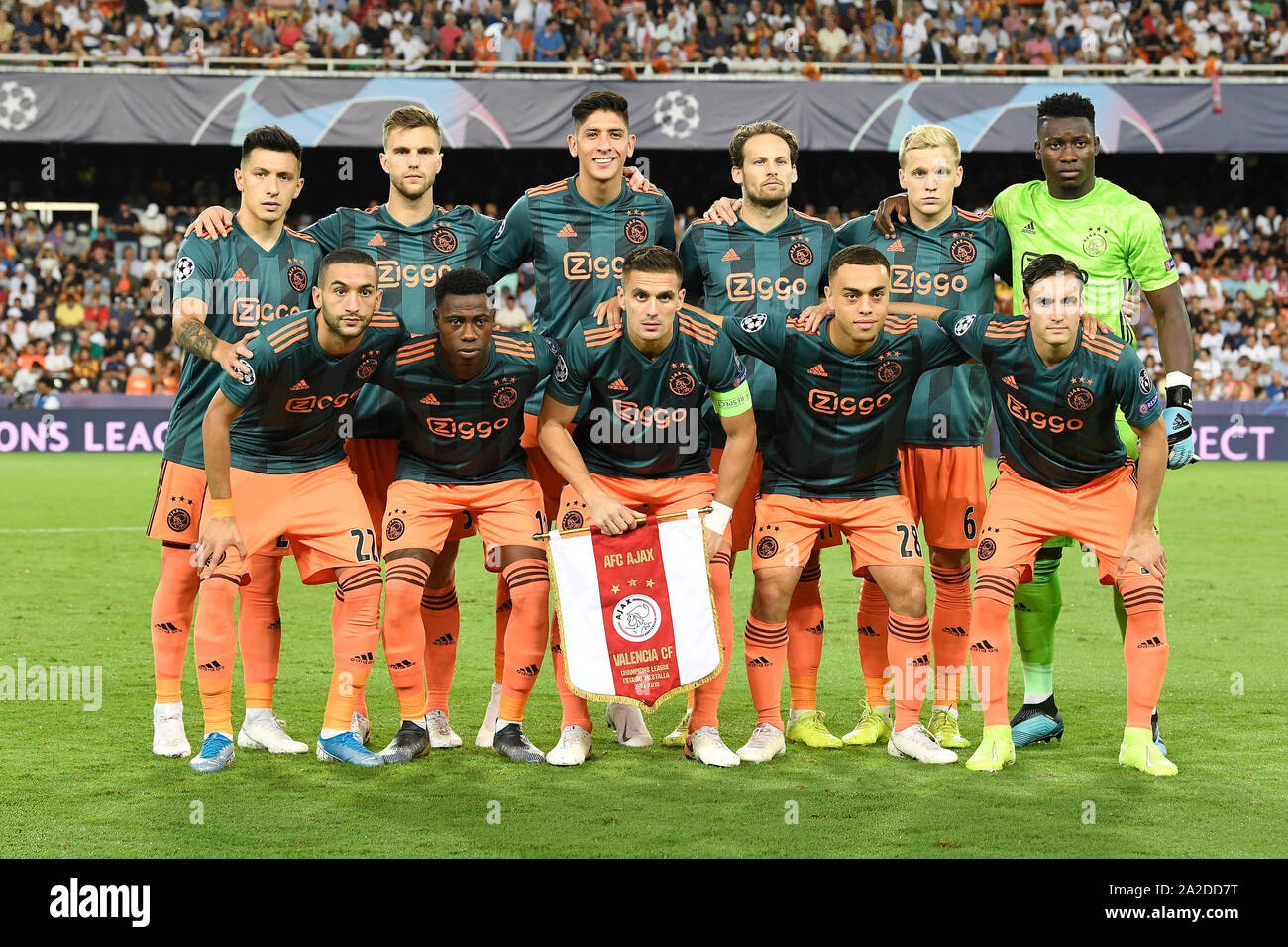VALENCIA, 02-10-2019 , Estadio Mestalla , Football Champions League ...