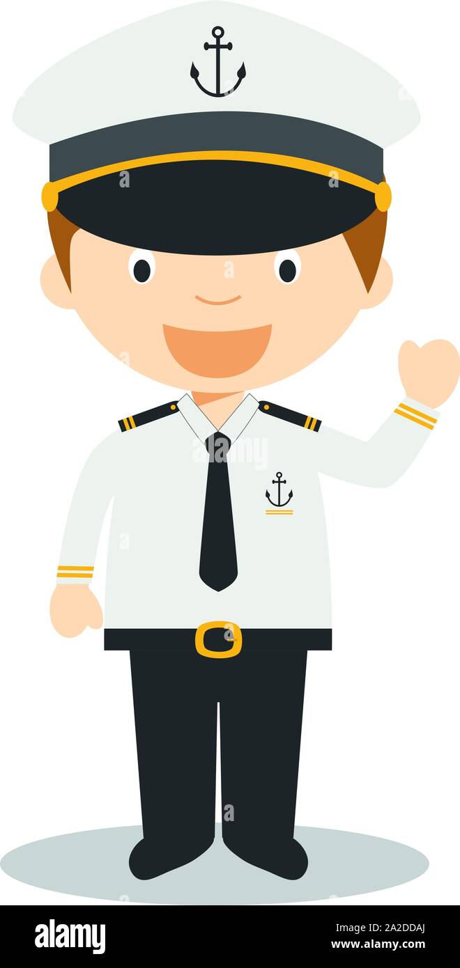 Cartoon Boy Sailor Outfit