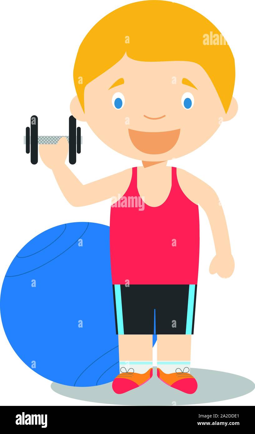 Cute cartoon vector illustration of a trainer Stock Vector Image & Art ...