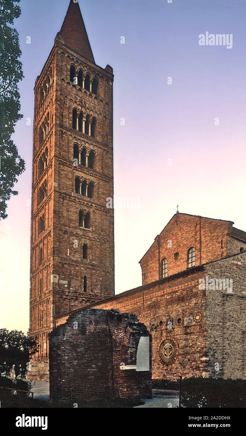 Bell tower pomposa abbey hi-res stock photography and images - Alamy