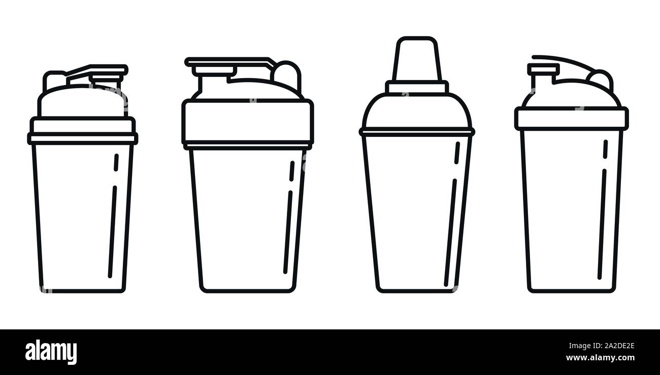 Protein shaker bottle on Stock Vector Images - Alamy