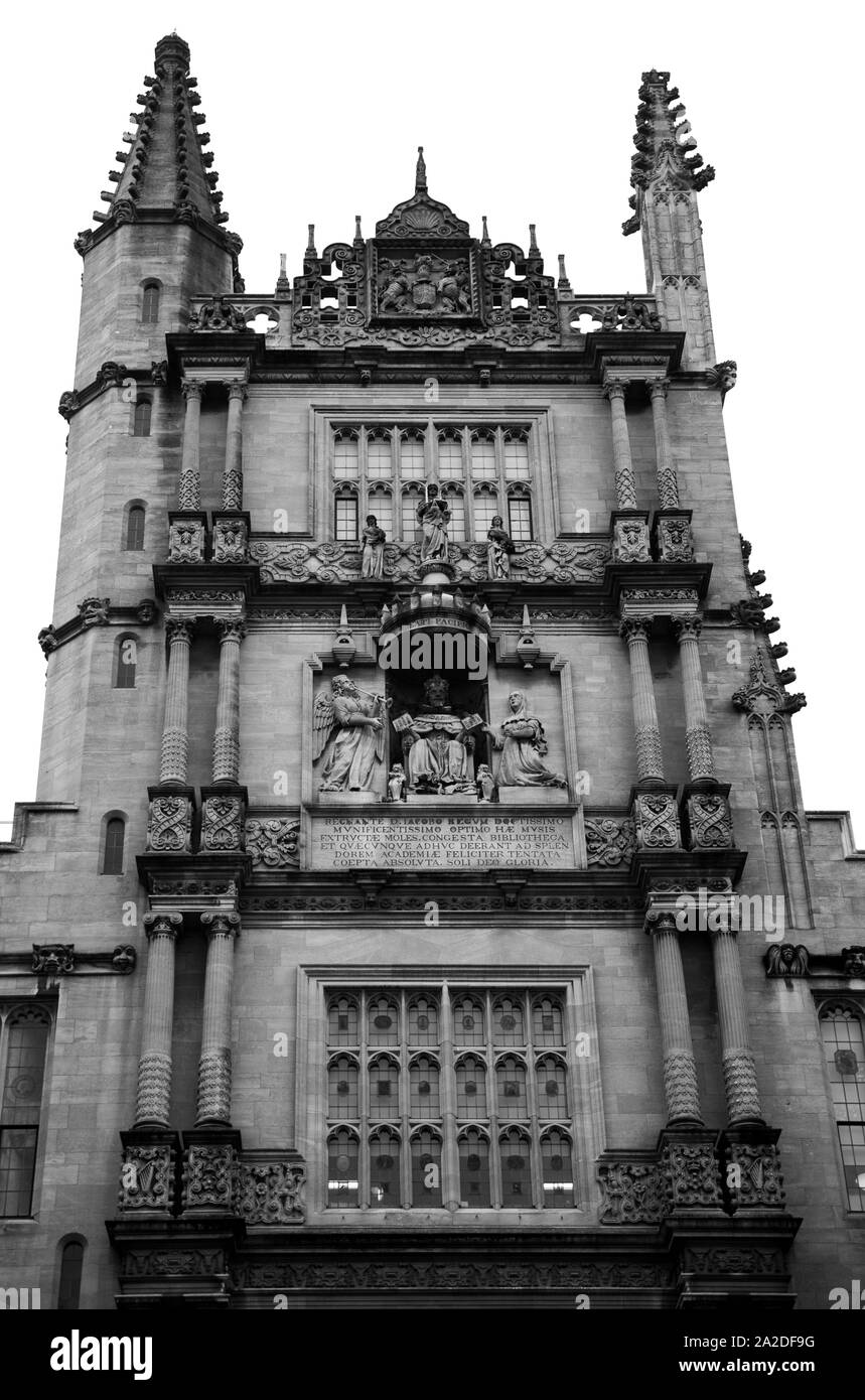 Tower of the five orders oxford Black and White Stock Photos & Images ...