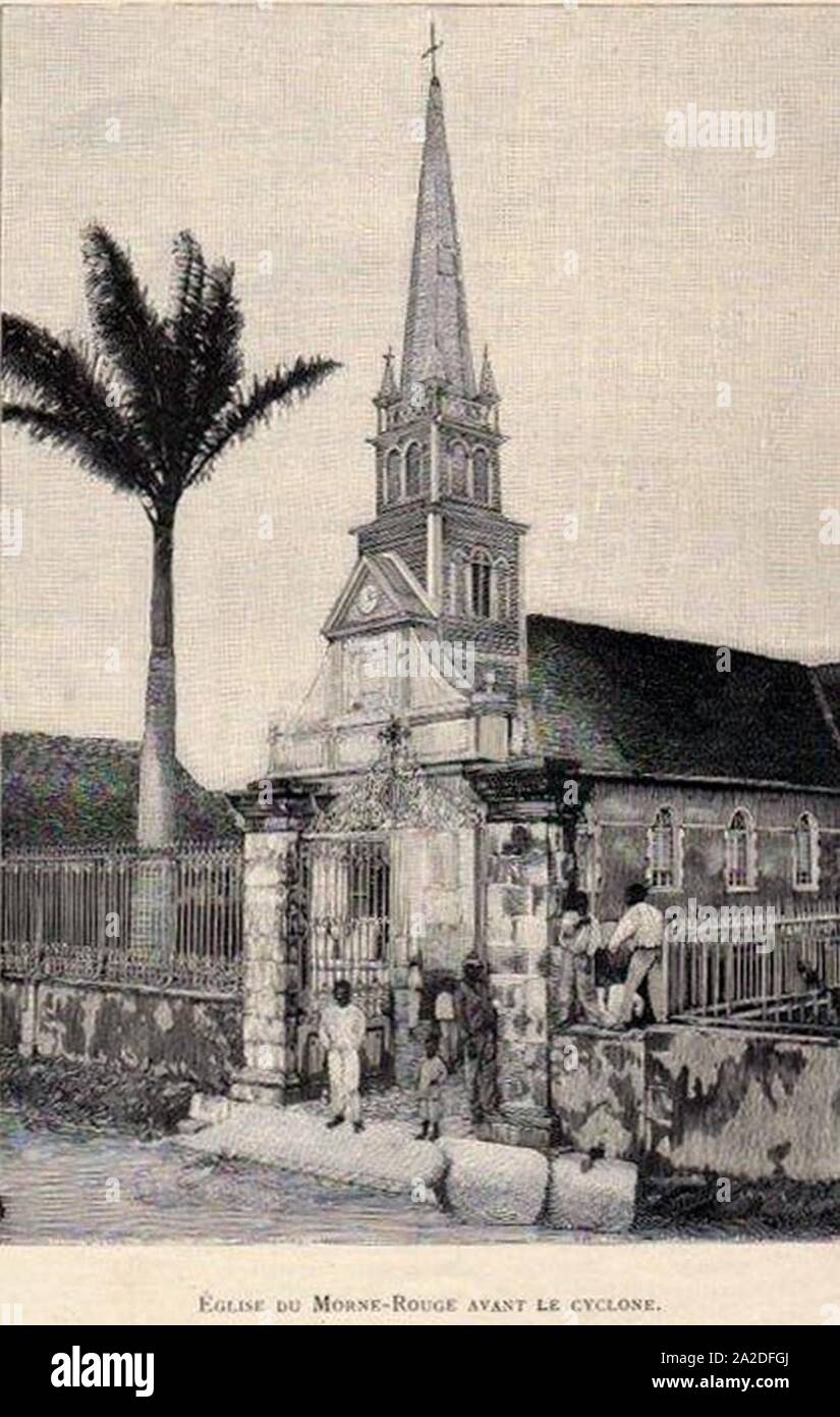 Eglise du Morne-Rouge 1890 Stock Photo - Alamy
