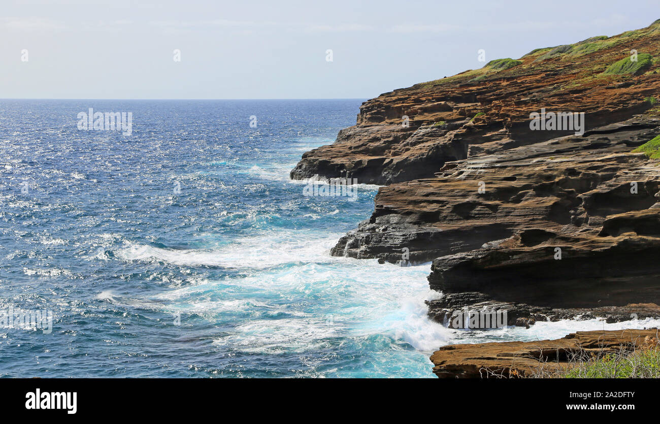 East north cliffs of Oahu, Hawaii Stock Photo - Alamy