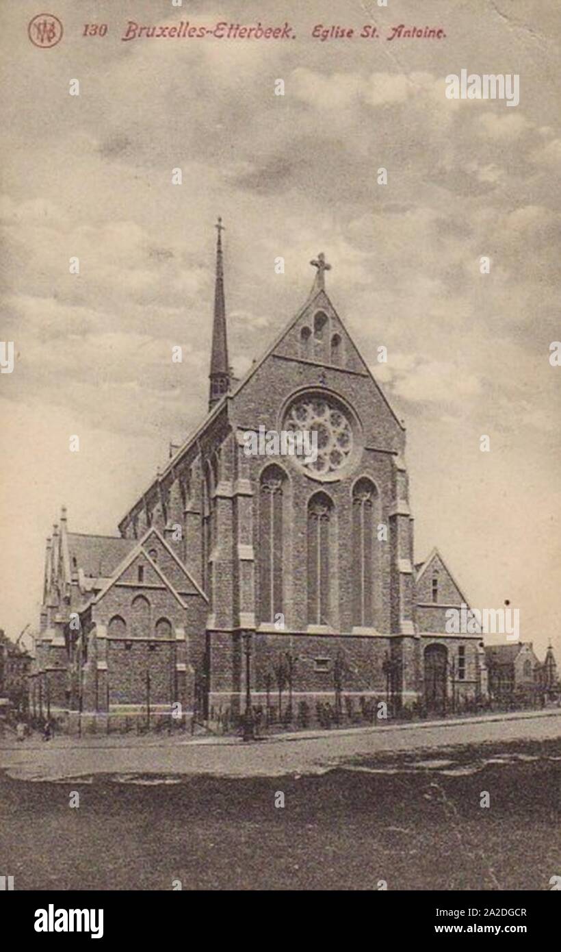 Eglise Saint-Antoine (Etterbeek) 1909 (2 Stock Photo - Alamy