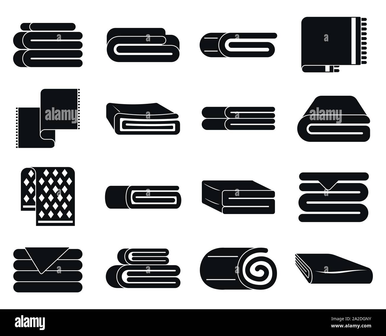 Blanket icons set. Simple set of blanket vector icons for web design on ...
