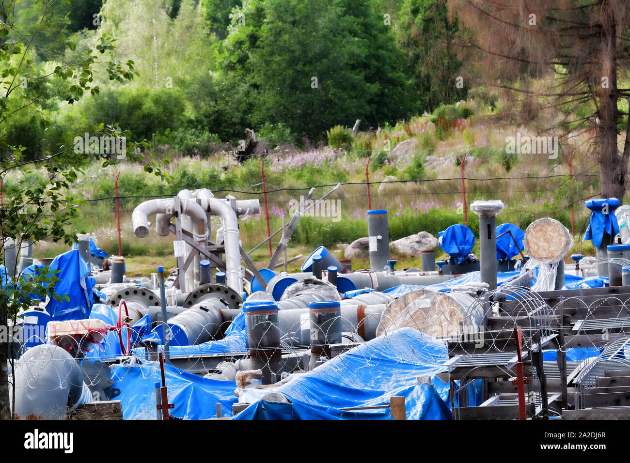 Gas equipment for laying a gas pipeline on the bottom of the Baltic sea ...