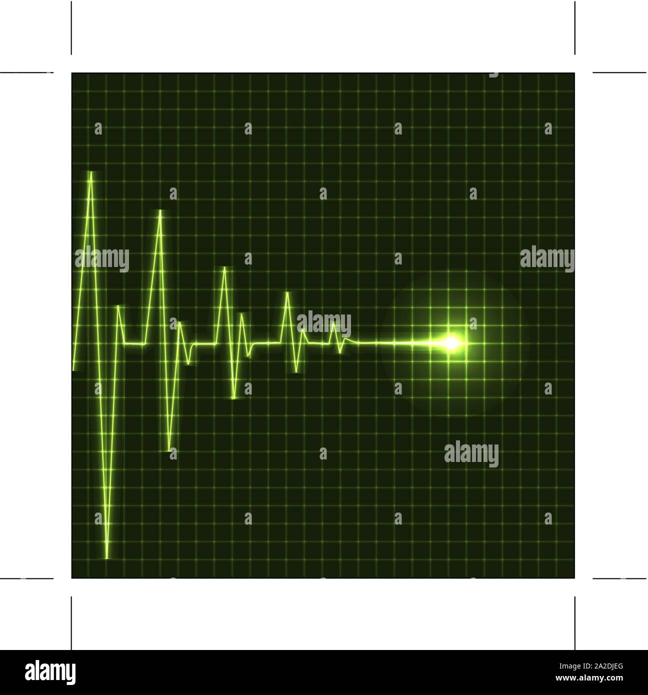 Abstract Heart Beats Cardiogram Illustration Vector Stock Vector