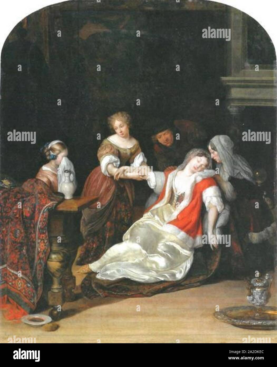 Eglon van der Neer - Fainted Woman Stock Photo - Alamy