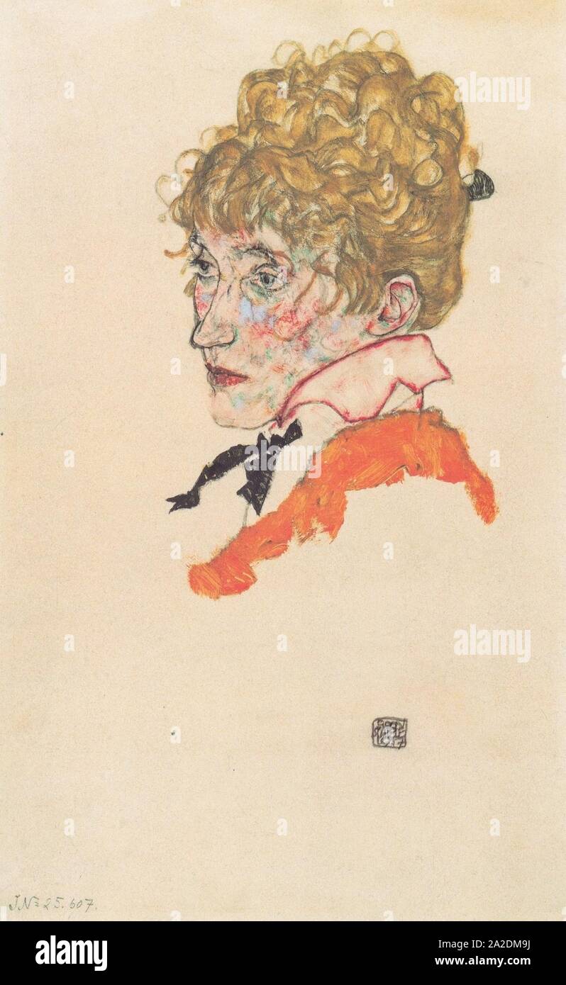 Egon Schiele - Bildnis Edith Schiele, 1917 Stock Photo - Alamy