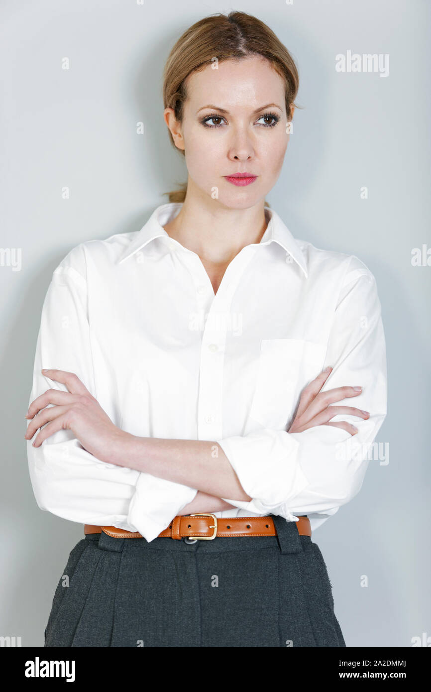 Stern woman boss hi-res stock photography and images - Alamy