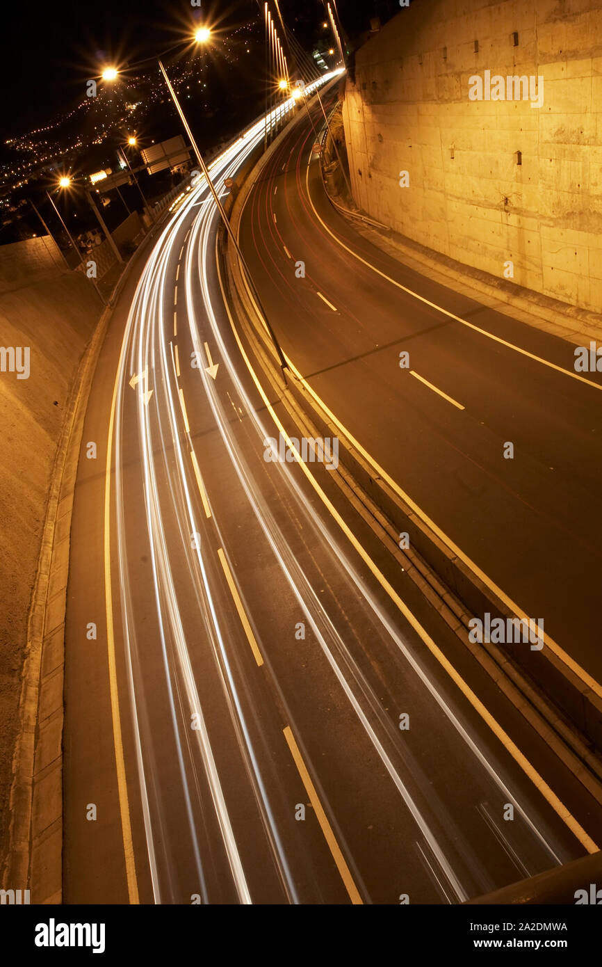 Road night photography Stock Photo - Alamy
