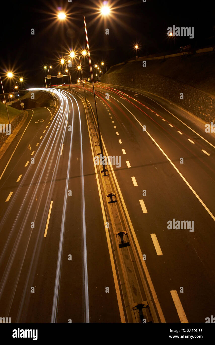 Road night photography Stock Photo - Alamy