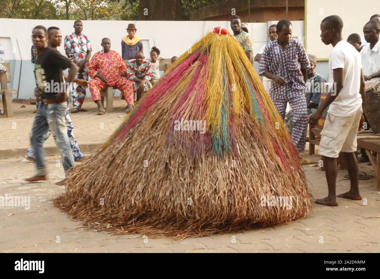 Zangbeto divinity in Voodoo, the watcher of the night. The one who ...