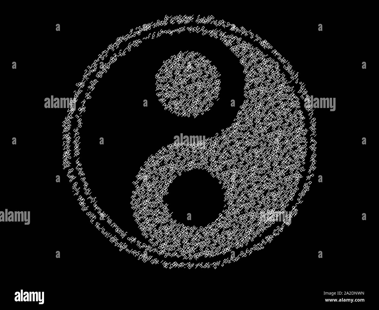 Yin yang symbol chinese character hi-res stock photography and images ...