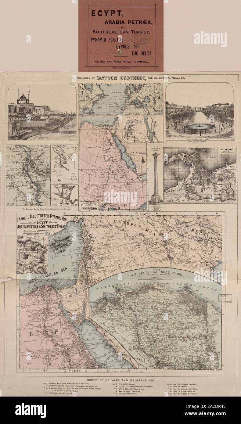Egypt, Arabia Petræa, and Southeastern Turkey - pyramid plateau, Cyprus ...