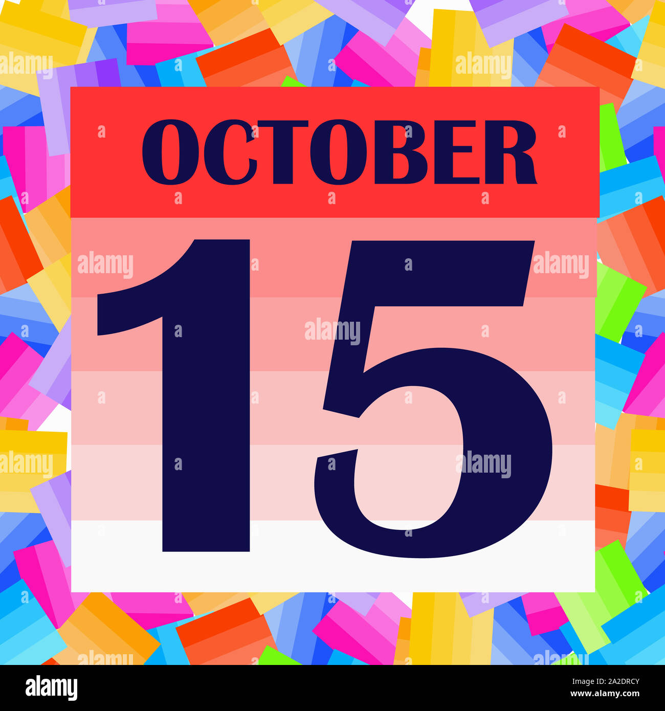 October 15 icon. For planning important day. Banner for holidays and ...